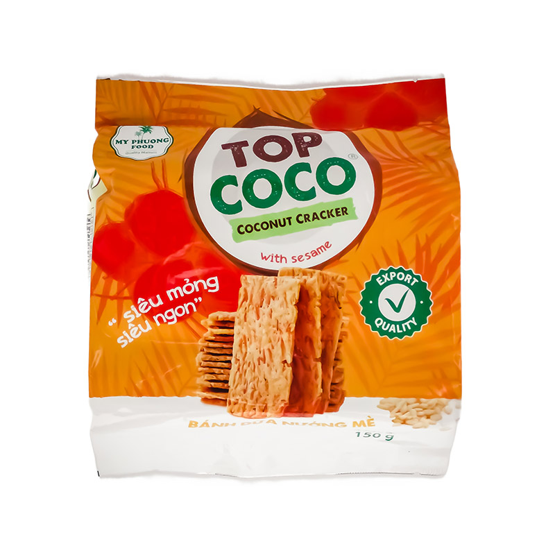 椰子餅干-芝麻味 Top Coco Coconut Cracker-Sesame Fl 150 – 嘉年华超市